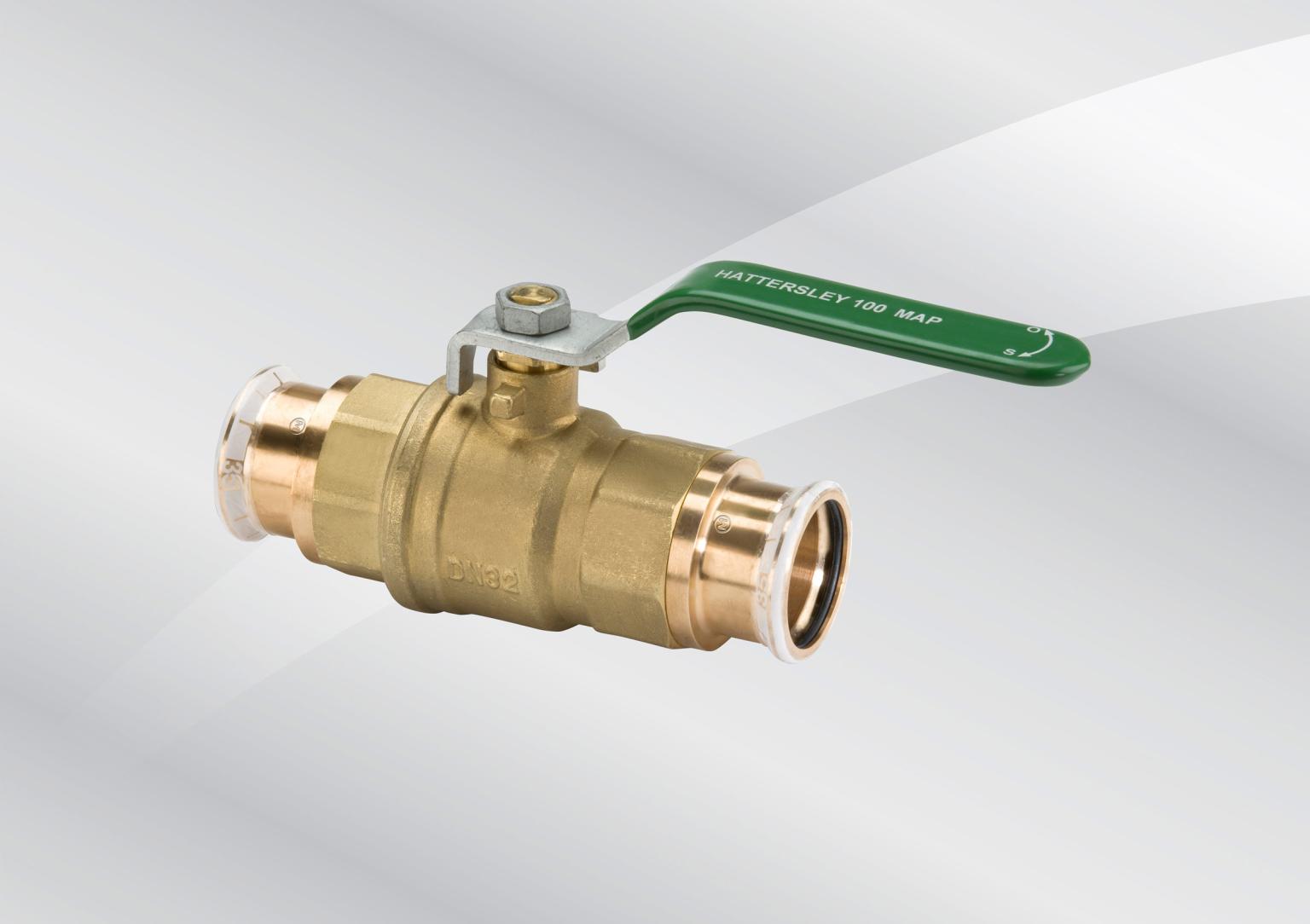 Fig. 100 & 100EXT Ball Valves - DZR Brass - Hattersley